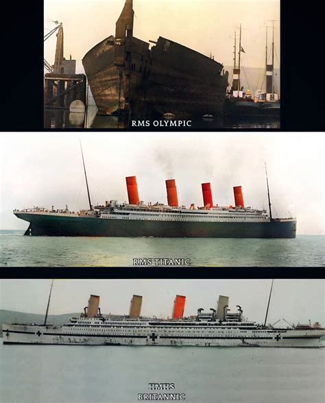 Ocean The Last Known Photographed Of The Three Olympic Class Ocean