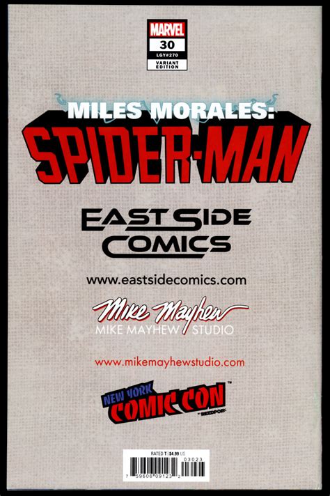 Miles Morales Spider Man 30 Marvel 2021 Nm Rare Nycc Exclusive