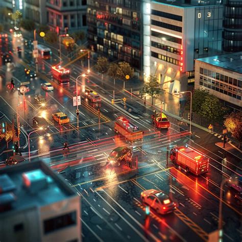 Smart Emergency Response System In Public Safety Iot Premium Ai Generated Image