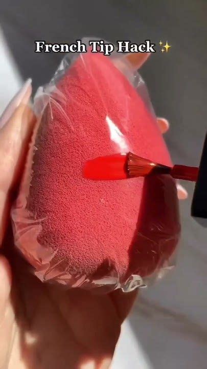 Beauty Blender French Tips Hacks 🫶 💅🦋youtube Angeldevilvlog Shorts