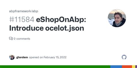 Eshoponabp Introduce Ocelotjson · Issue 11584 · Abpframeworkabp