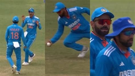 Watch Kohlis One Handed Stunner Leaves Wi Batter Dumbstruck Shubman