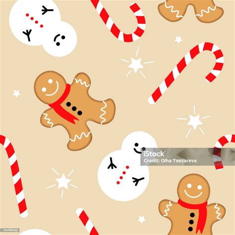 눈사람 사탕 지팡이 크리스마스 케이크가 있는 크리스마스 완벽 한 패턴 크리스마스에 대한 스톡 벡터 아트 및 기타 이미지 크리스마스 0명 겨울 Istock