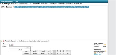 Solved What Is The Ratio Of The Final Momentum To The