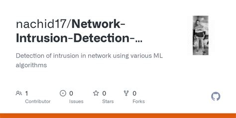 GitHub Nachid Network Intrusion Detection System Detection Of Intrusion In Network Using