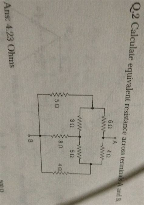 Q Calculate Equivalent Resistance Across Studyx