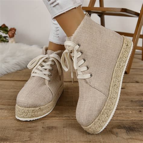 Solid Color Fluffy Boots Women S Lace Soft Sole Platform Temu New Zealand