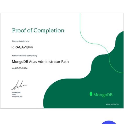 r ragavi on linkedin mongodb