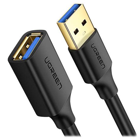 Ugreen Usb 30 Malefemale Extension Cable 1m Black