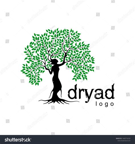 Dryad Tree Logo Unique Tree Vector Stock Vector Royalty Free 1466716103