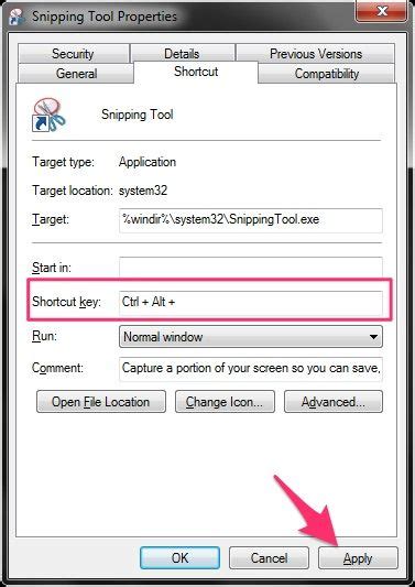 How To Assign A Keyboard Shortcut For Snipping Tool Snipping Tool Keyboard Shortcuts How To