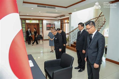 លោកបណ្ឌិត ចែម វីឌ្យ៉ា អញ្ជើញចុះសៀវភៅមរណទុក្ខនៅស្ថានទូតនៃសាធារណរដ្ឋតួកគីប្រចាំកម្ពុជា