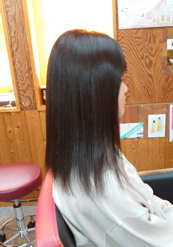 春の縮毛矯正②！ごわつく黒髪もサラサラに！ 富山市の美容院・美容室kenie