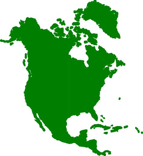 Map Clipart Continent Clipart North America Map Outline Png Images
