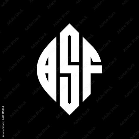 Bsf Circle Letter Logo Design With Circle And Ellipse Shape Bsf