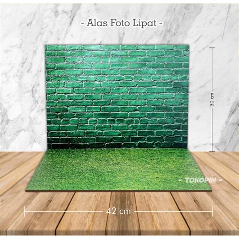Jual 01 Alas Foto Lipat Bata And Rumput Background Foto Produk Shopee Indonesia