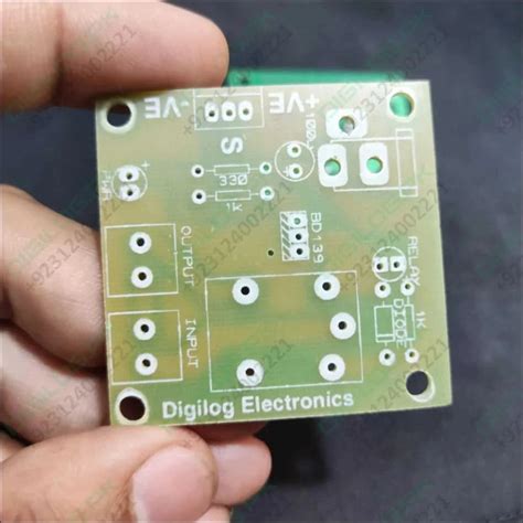 Diy Pcb For Motion Sensor Projects Pir Motion Sensor Hc Sr501 Relay Transistor Digilogpk
