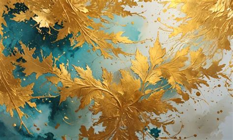 Gold Leaf Wallpapers By Stock Illustration Illustration Of Background 334841642