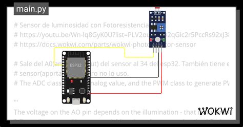Sensor De Luminosidad Y Display Wokwi ESP32 STM32 Arduino Simulator