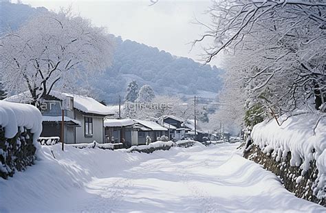 만화 집 눈 배경 만화 집 설경 눈 경치 배경 일러스트 및 사진 무료 다운로드 Pngtree