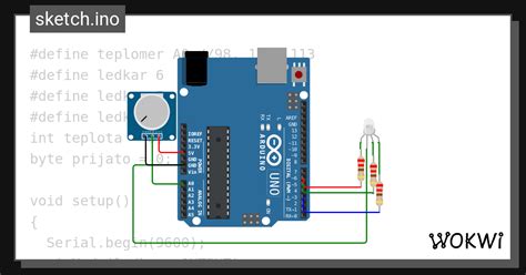 Teplomer Rgb Wokwi ESP STM Arduino Simulator