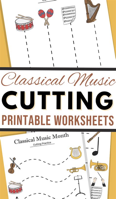 Classical Music Cutting Practice Sheets