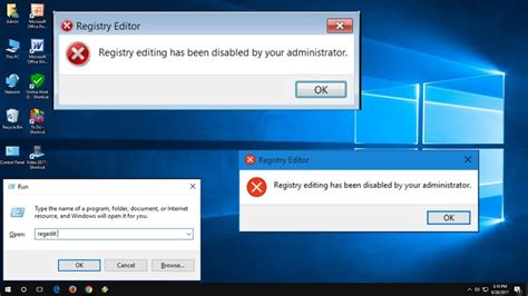 How To Fix Registry Edit Not Open Disable By Administrator Windows 108 17 Youtube