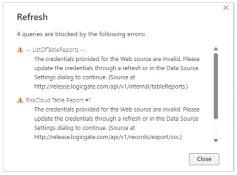 Create A Power Bi Connection With Risk Cloud Logicgate Help Center