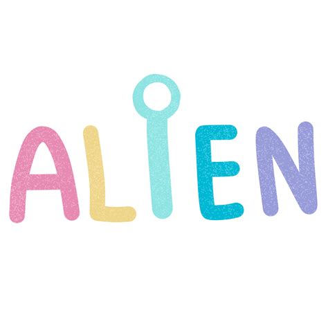 Alien Cute Word 28078354 Png