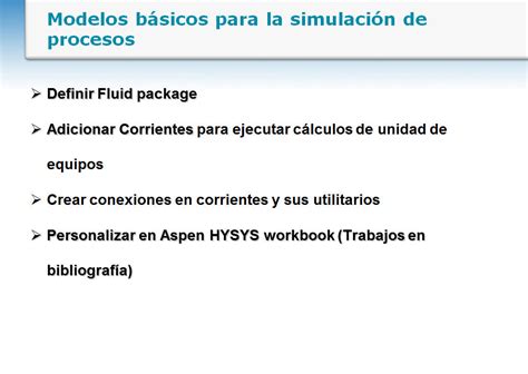 Introducción A Modelado De Procesos En Aspen Hysys ~ Simulación De Procesos Químicos
