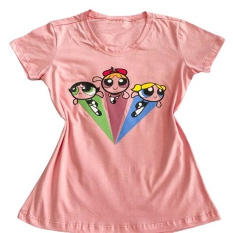 Camiseta Meninas Super Poderosas Feminina Shopee Brasil