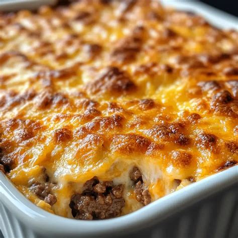 The Best 5 Step Ground Beef Hash Brown Casserole Recipe Cheesy And Easy