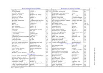 A Brief Review Of Nature Inspired Algorithms For Optimization DeepAI