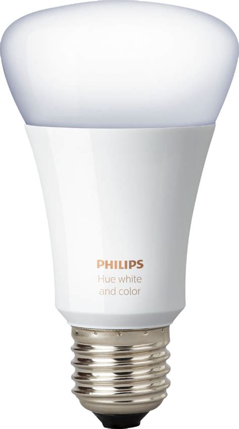 Best Buy Philips Hue A19 Smart Led Bulb White And Color Ambiance 464487