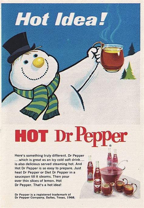 RetroNewsNow On Twitter Retro Ad Dr Pepper Served Steaming Hot Https T Co