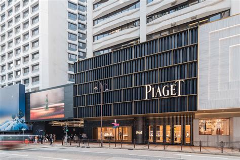 Neriandhu Clads Piagets Hong Kong Boutique In Ceramic Tiles And Bronze