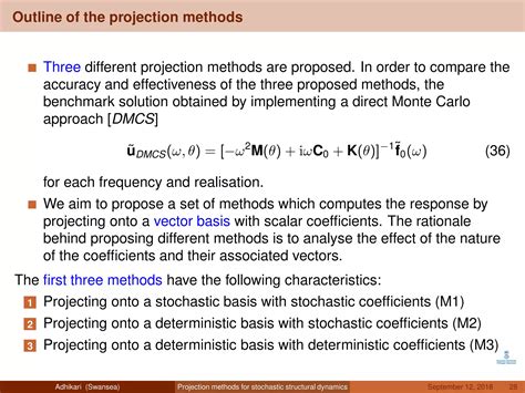projection methods for stochastic structural dynamics ppt