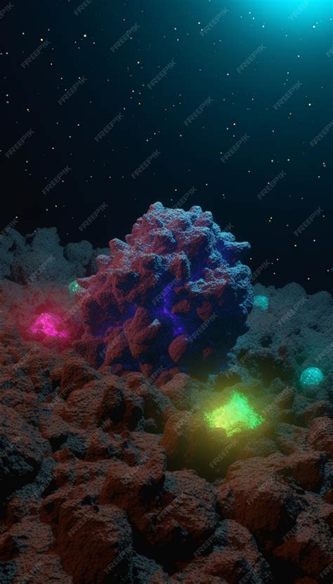 Premium Ai Image A Glowing Object In The Sky With A Star In The Background