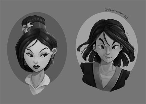 Mulan Face Drawing