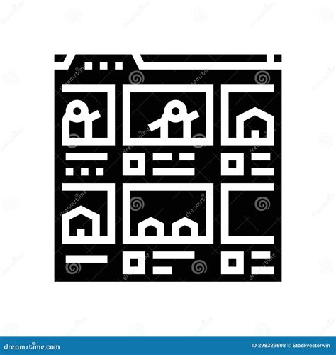 Storyboard Creation Game Development Glyph Icon Vector Illustration