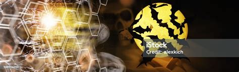 달의 배경에 박쥐의 검은 실루엣 할로윈 개념 무서운 배경 할로윈에 대한 무서운 추상적 인 개체 10월에 대한 스톡 사진 및 기타 이미지 Istock