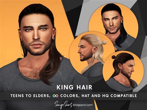 Sims 4 Male Hair Long Cc