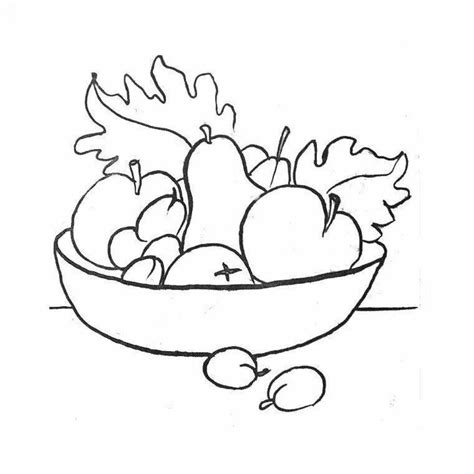 Раскраски Фрукты В Вазе Для Детей 70 фото