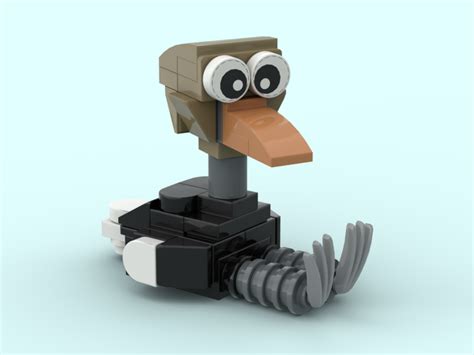 Lego Moc Funny Birds Ostrich By Olivercgoetz Rebrickable Build