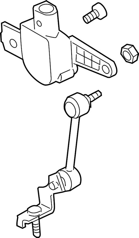 Audi A3 Headlight Level Sensor Front 8j0941273g Audi Beaverton