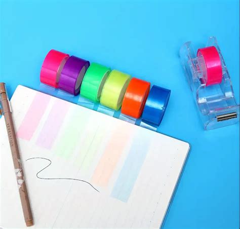 Colorful Tape Mini Cutter Painting Fixed Handbook Paste Temu Australia