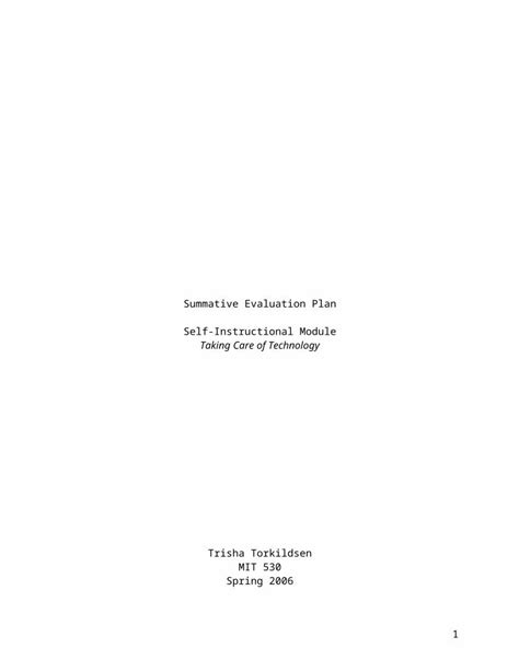 Doc Summative Evaluation Plan Torkildsent