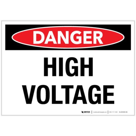 Danger High Voltage Label Comprehensive Safety Signs And Labels For