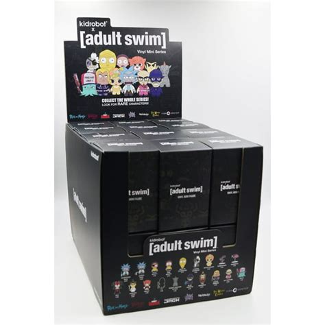 One Full Case Of 24 Adult Swim Blind Box Vinyl Mini Figures 2017 By