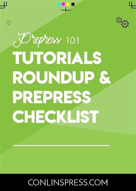 Prepress 101 Tutorials Roundup With Printable Prepress Checklist